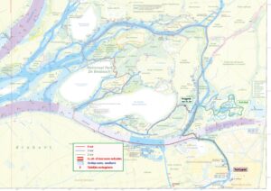 De kaart van de Biesbosch - Bootje Gezond